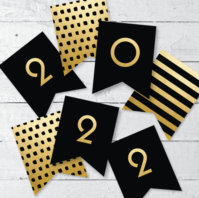 You’ll crush on: free printable New Year banner | Crafted for you