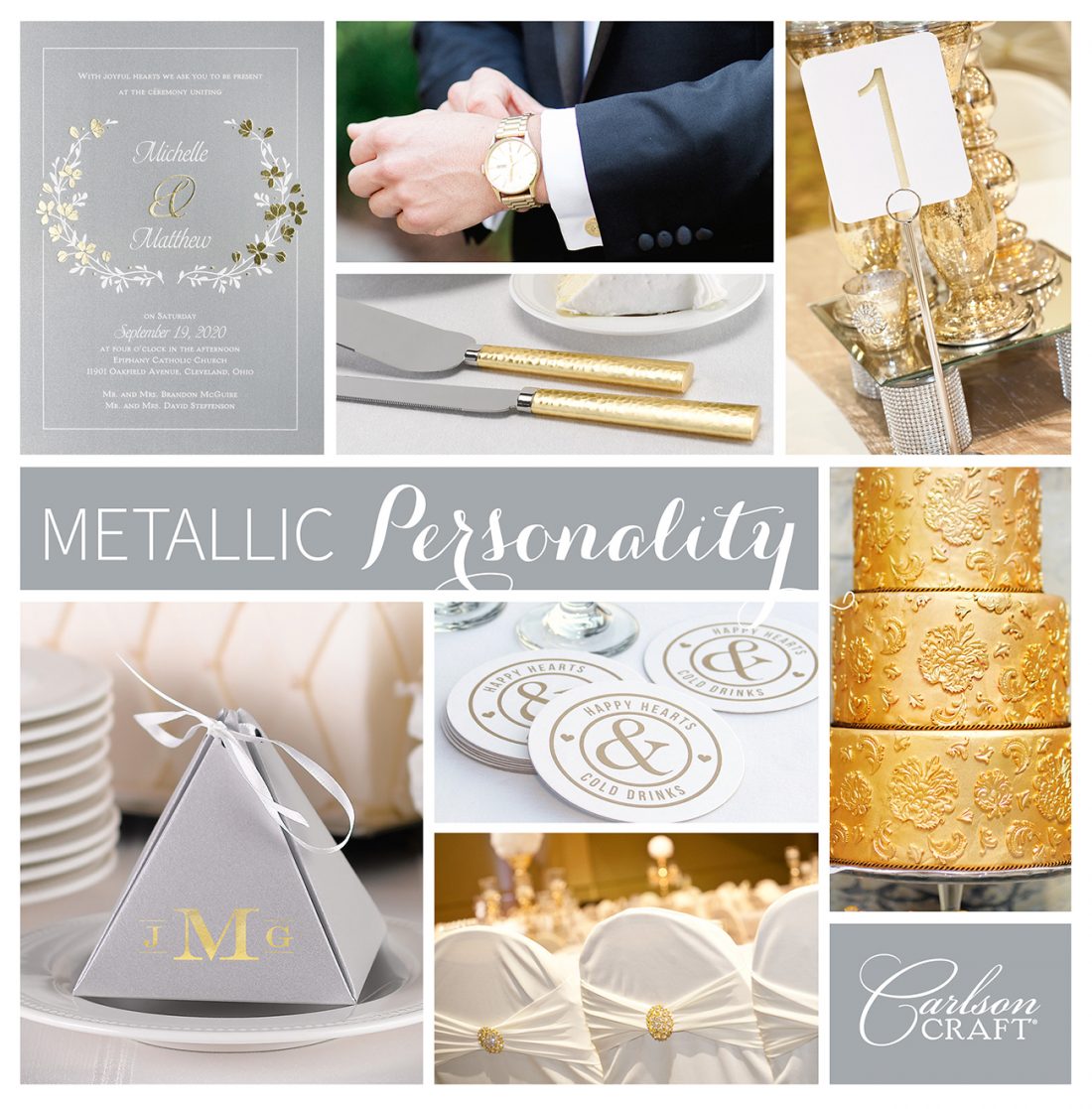 We’re loving: metallic weddings | Crafted for you