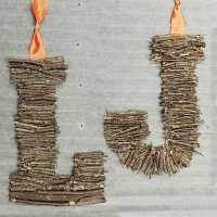 DIY Twig Letters | Crafted for you