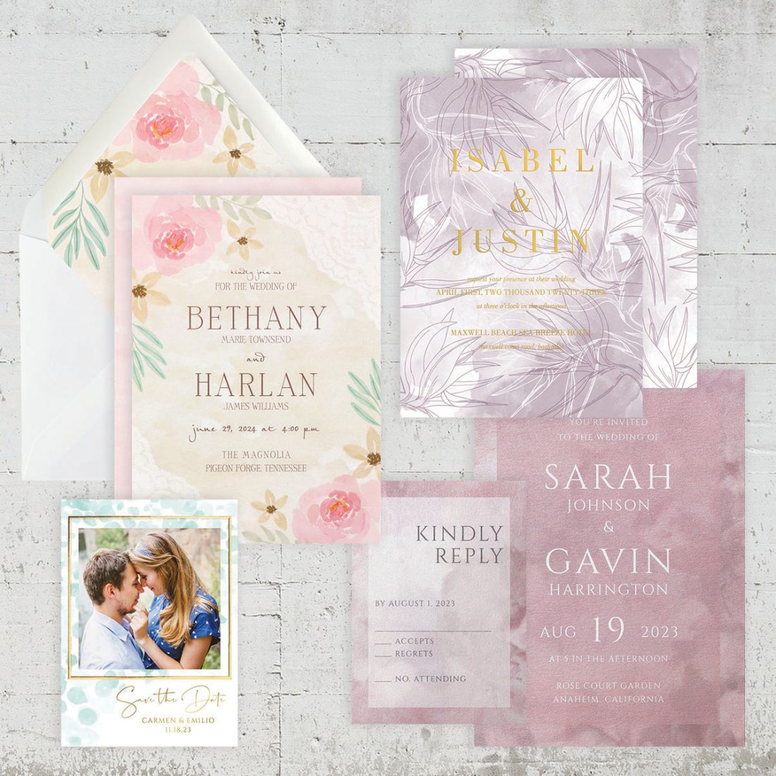 Color Inspiration for Spring and Summer Weddings - Crafted for you