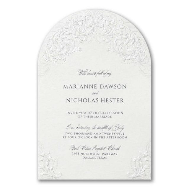 The Allure of Arch-Shaped Wedding Invitations - Crafted for you
