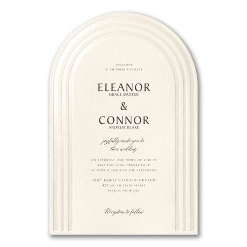 The Allure of Arch-Shaped Wedding Invitations - Crafted for you
